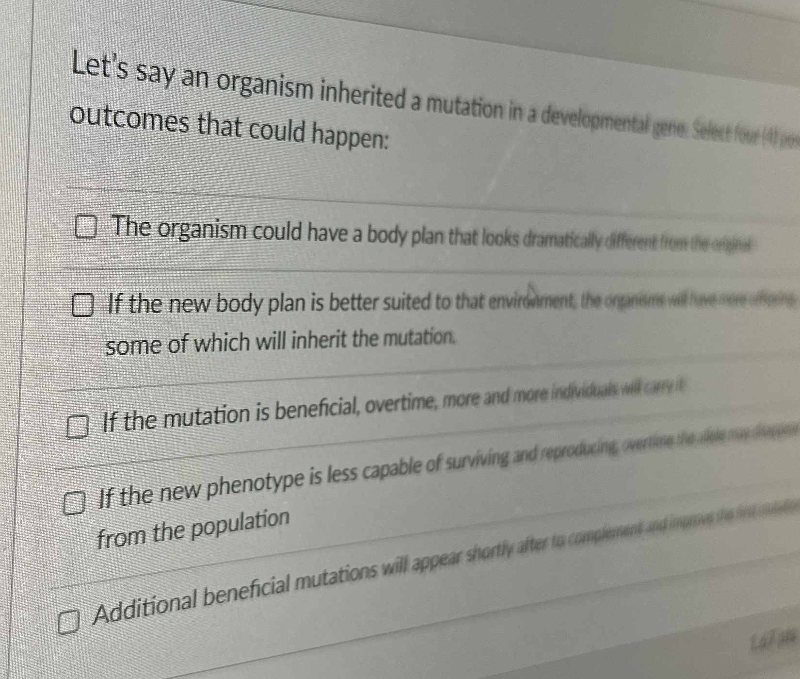 Solved Let's say an organism inherited a mutation in a | Chegg.com