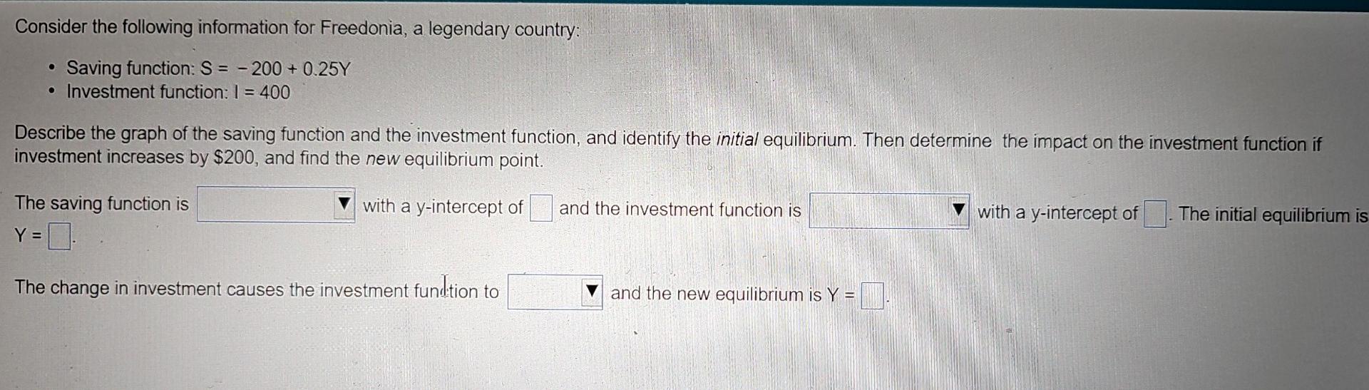 Solved Consider the following information for Freedonia, a | Chegg.com