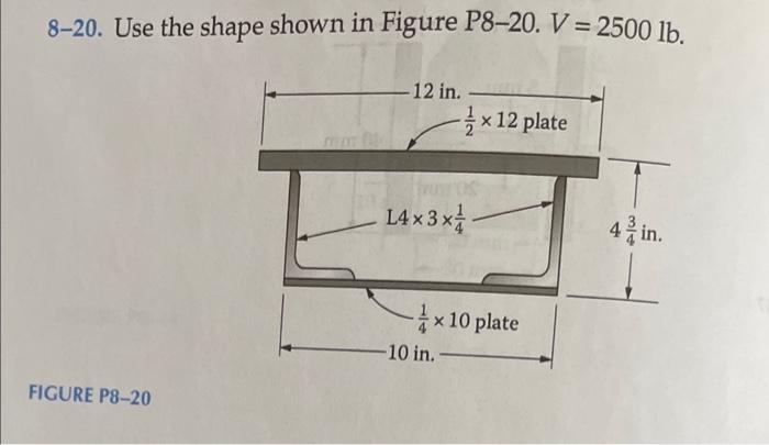 8-61. The shape in Figure P8-20 is to be fabricated | Chegg.com