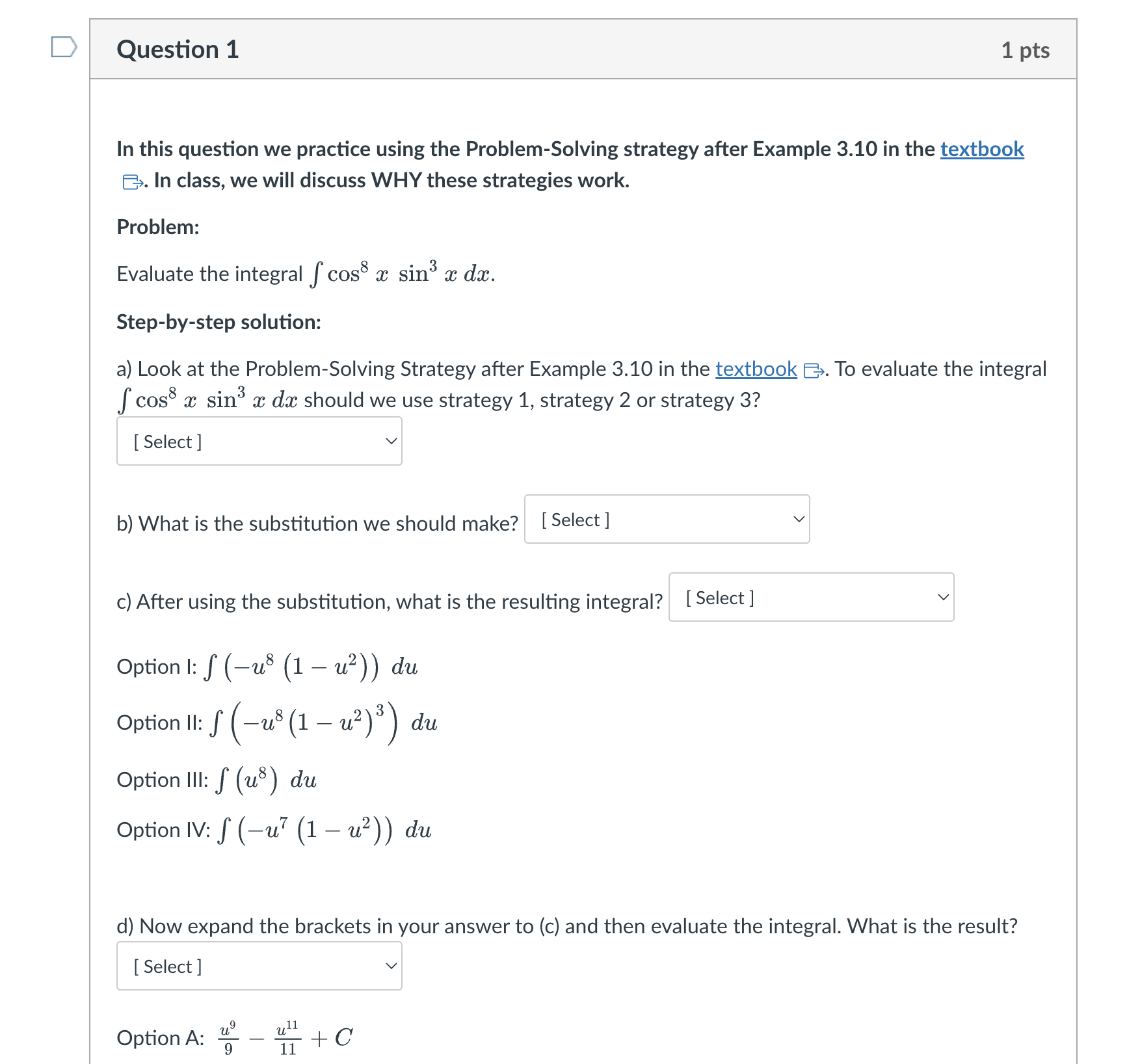 Solved Question 1In this question we practice using the | Chegg.com