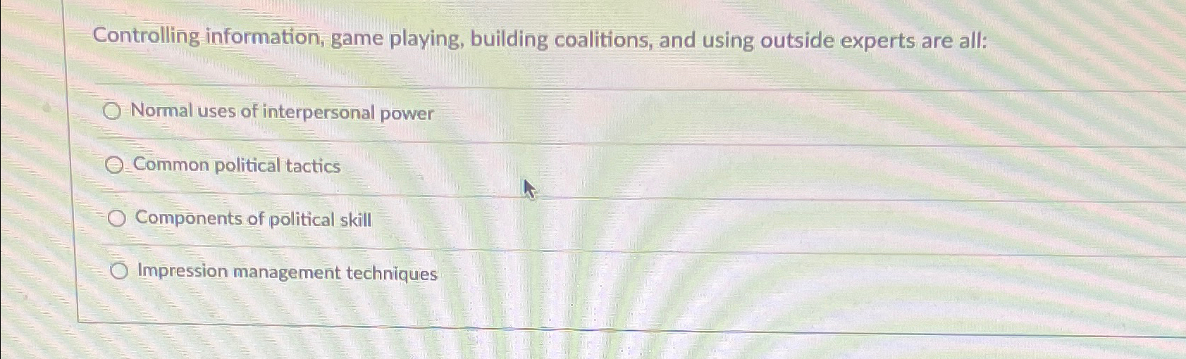 Solved Controlling information, game playing, building | Chegg.com