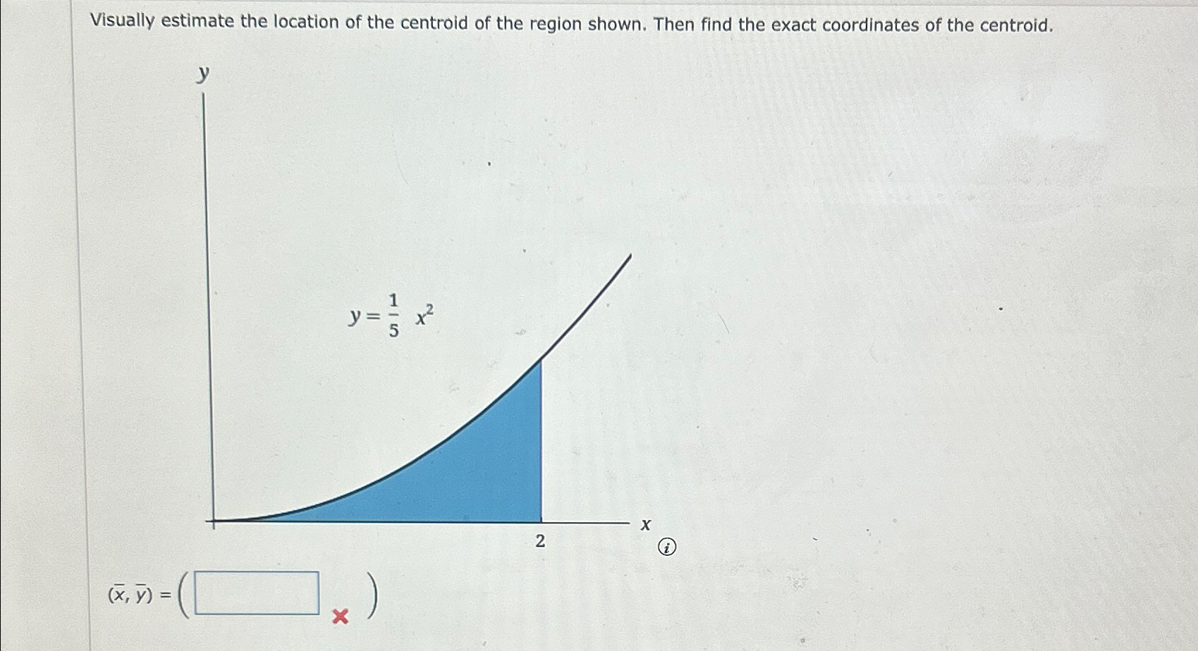 Solved Visually estimate the location of the centroid of the | Chegg.com