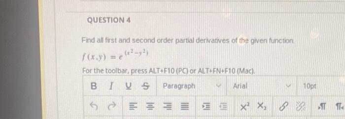 Solved Find all first and second order partial derivatives | Chegg.com