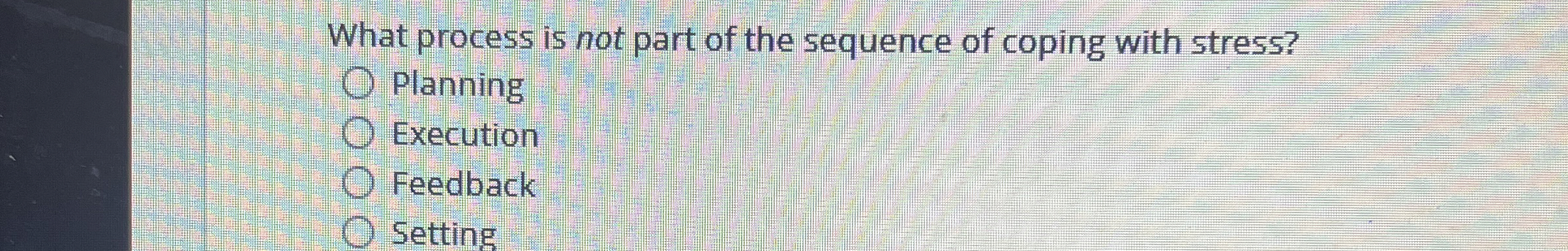 Solved What process is not part of the sequence of coping | Chegg.com