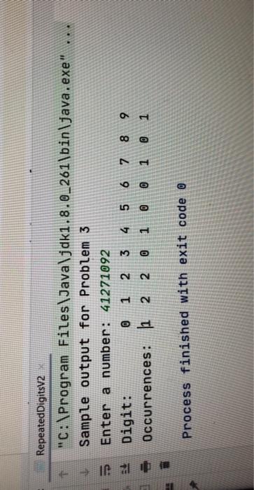 Solved RepeatedDigitsV2 Sample output for Problem 3 5 Enter | Chegg.com