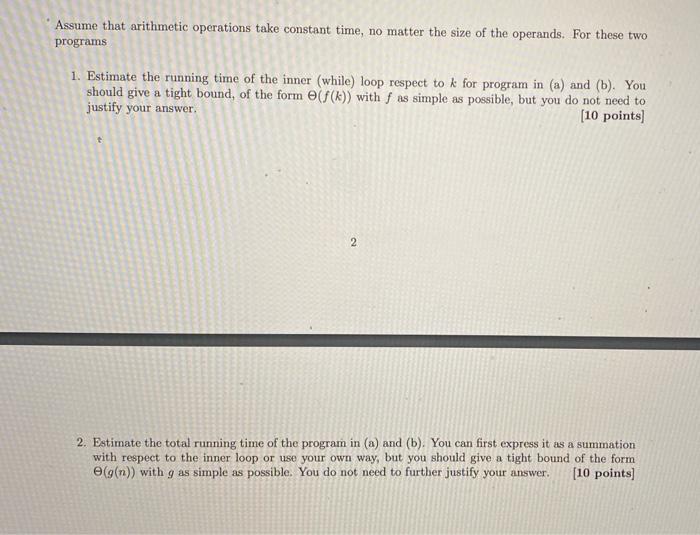 Solved Problem 2. (Category: Analyzing Iterative Algorithms | Chegg.com