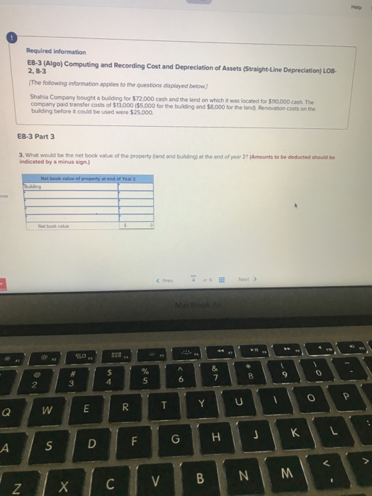 Solved Required information EB-3 (Algo) Computing and | Chegg.com