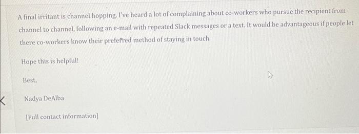 Solved Your Task Analyze the following poorly written | Chegg.com