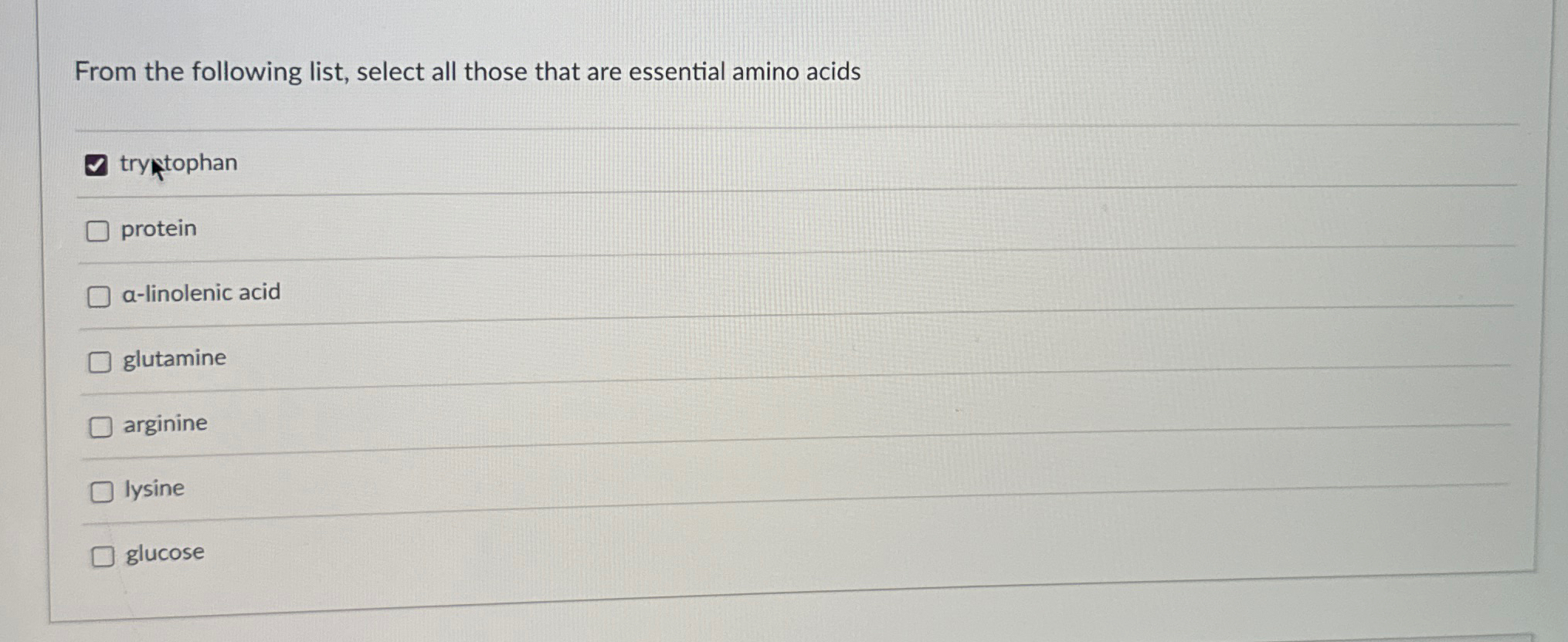 Solved From the following list, select all those that are | Chegg.com