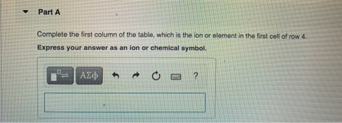 Solved Part A Complete the first column of the table, which | Chegg.com