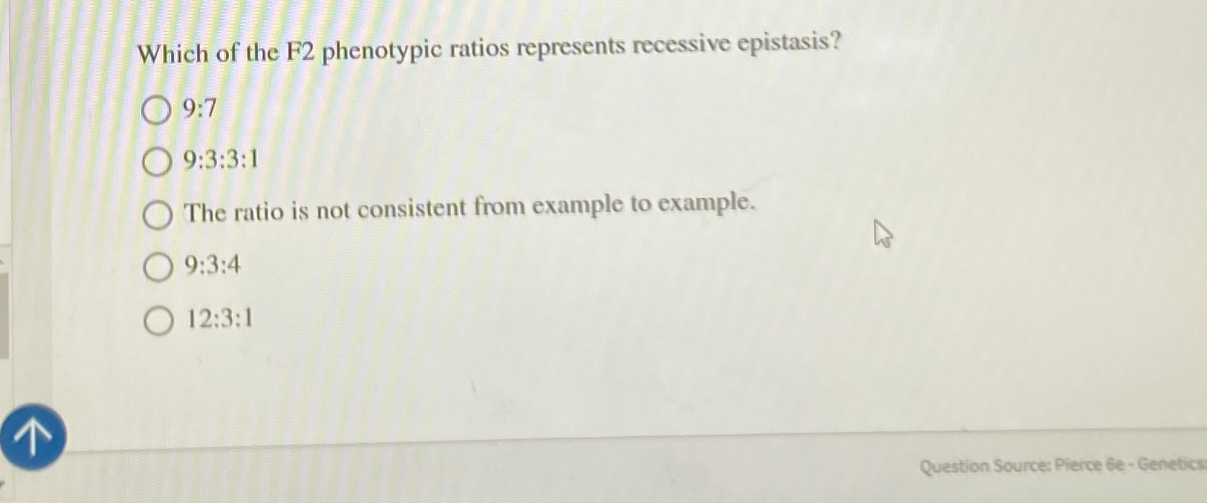 Which of the F2 ﻿phenotypic ratios represents | Chegg.com