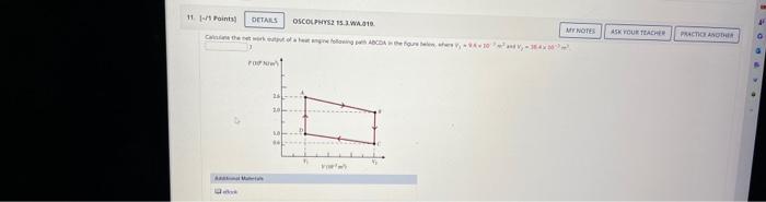 Solved 11. [-/1 Points] DETAILS eBook Calculate the net work | Chegg.com