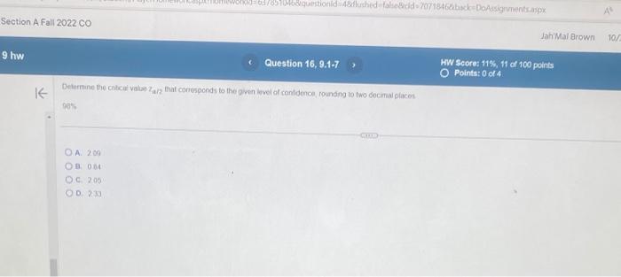 Solved fititi A. 204 11. 004 C 205 1) 27 | Chegg.com