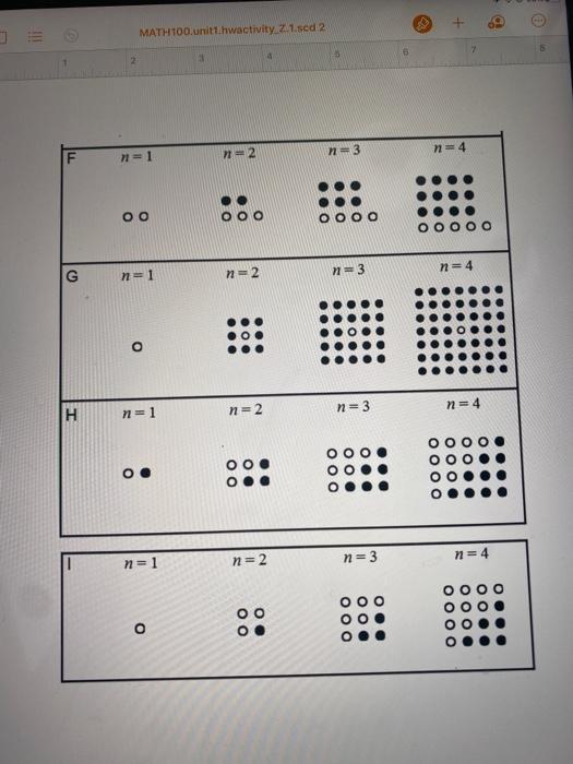 Solved review the sequence of dots document below, determine | Chegg.com