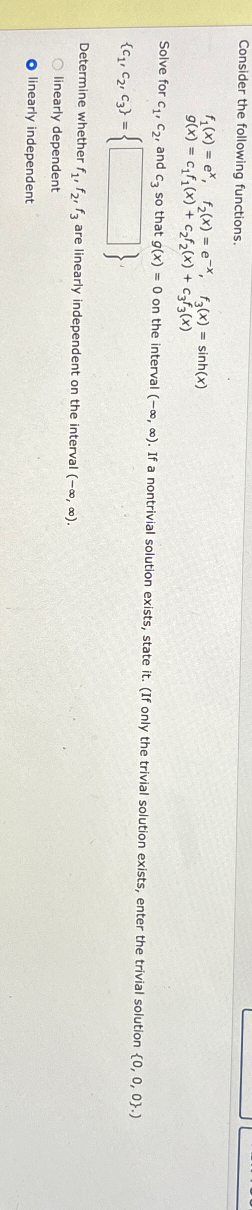 Solved Consider the following | Chegg.com