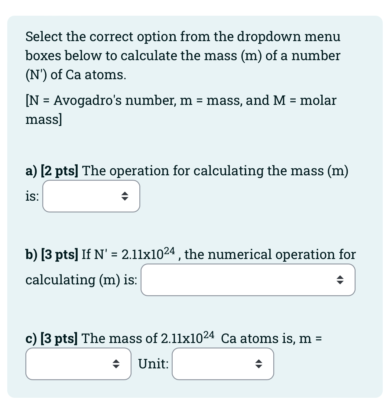 Solved Select the correct option from the dropdown menu | Chegg.com