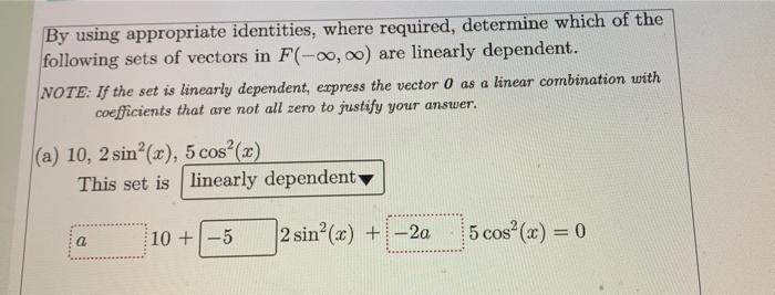 Solved By using appropriate identities, where required, | Chegg.com
