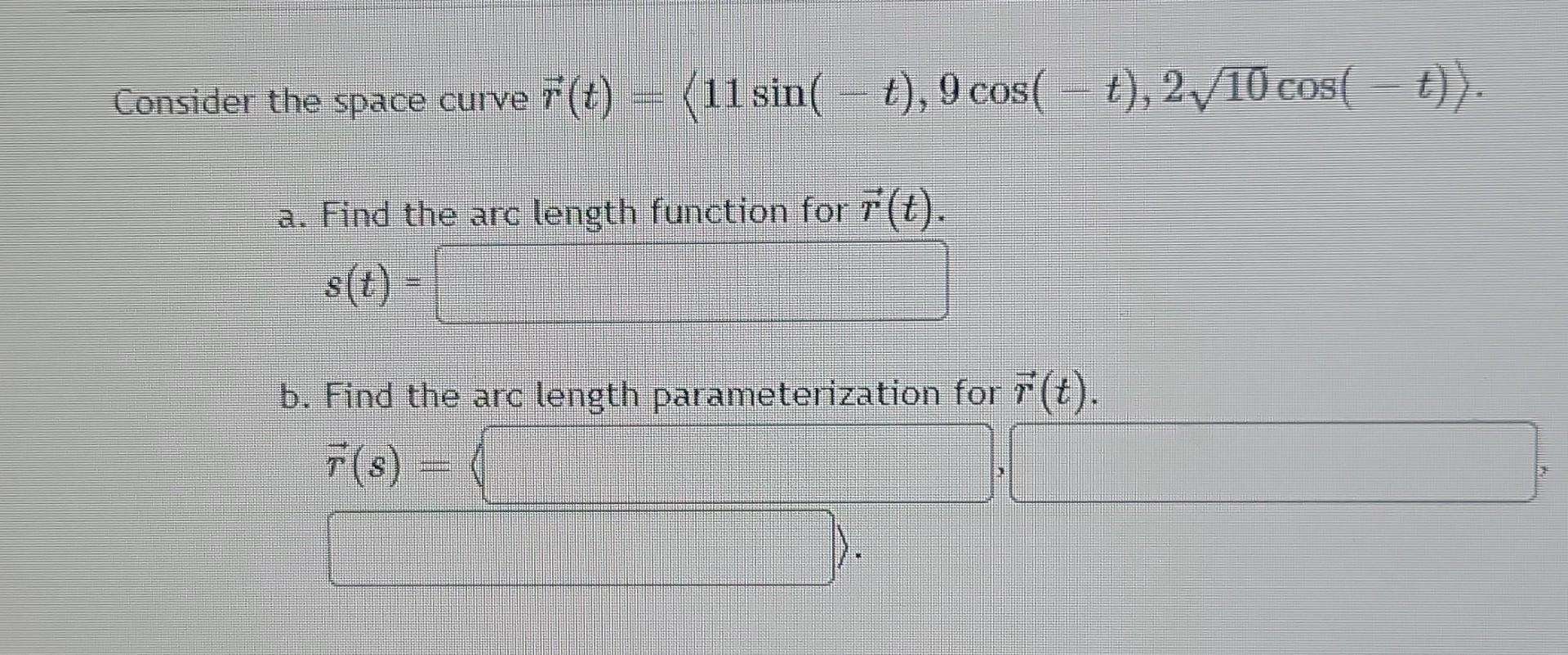 Solved Consider the space curve | Chegg.com