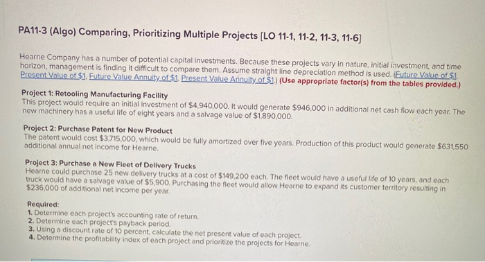 Solved PA11-3 (Algo) Comparing, Prioritizing Multiple | Chegg.com