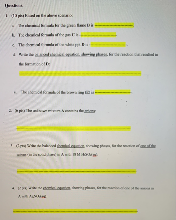 Solved Experiment #4 Identification of the Anions Objective: | Chegg.com