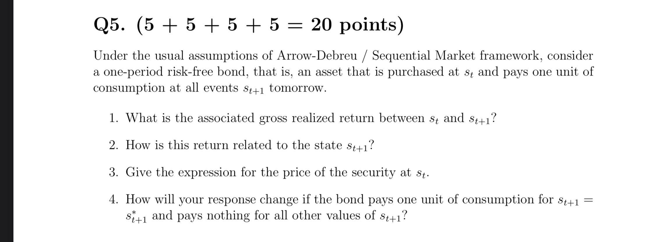 Solved Under the usual assumptions of Arrow-Debreu / | Chegg.com