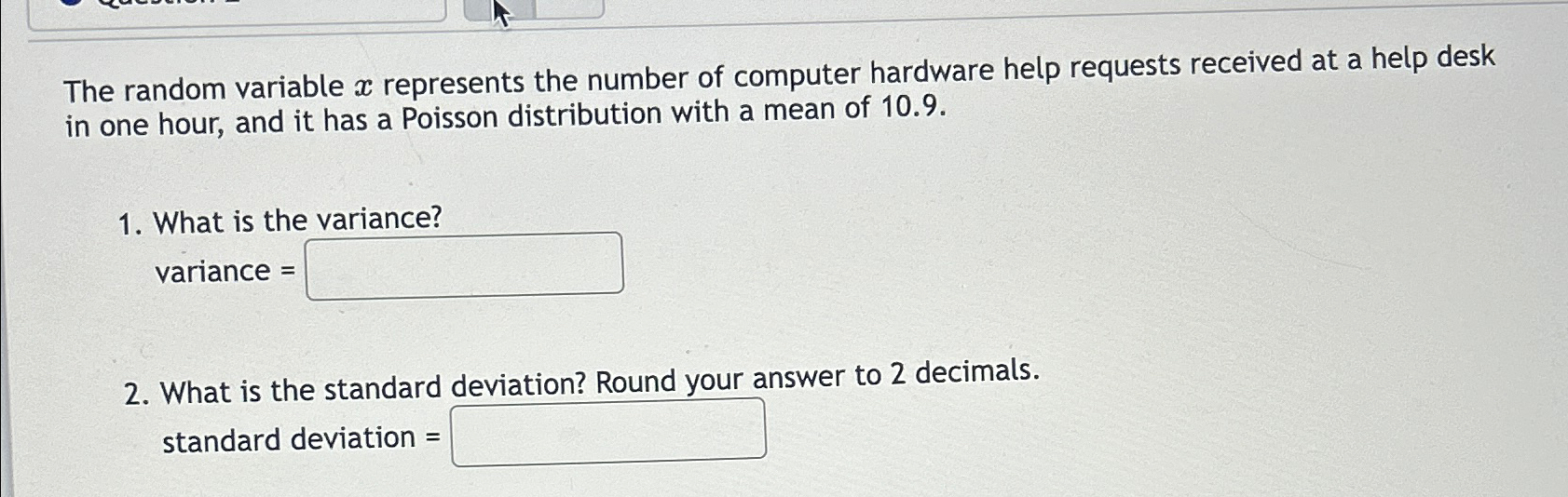 Solved The random variable x ﻿represents the number of | Chegg.com