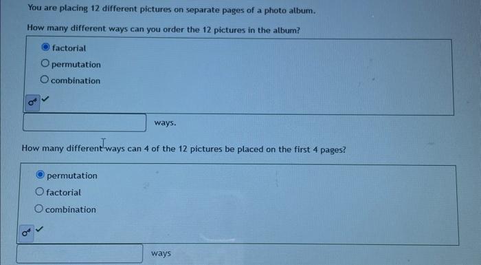 Solved You are placing 12 different pictures on separate | Chegg.com