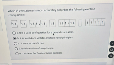 Solved Which of the statements most accurately describes the | Chegg.com