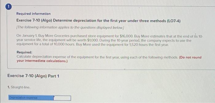 Solved Exercise 7-3 (Algo) Allocate costs in a basket | Chegg.com