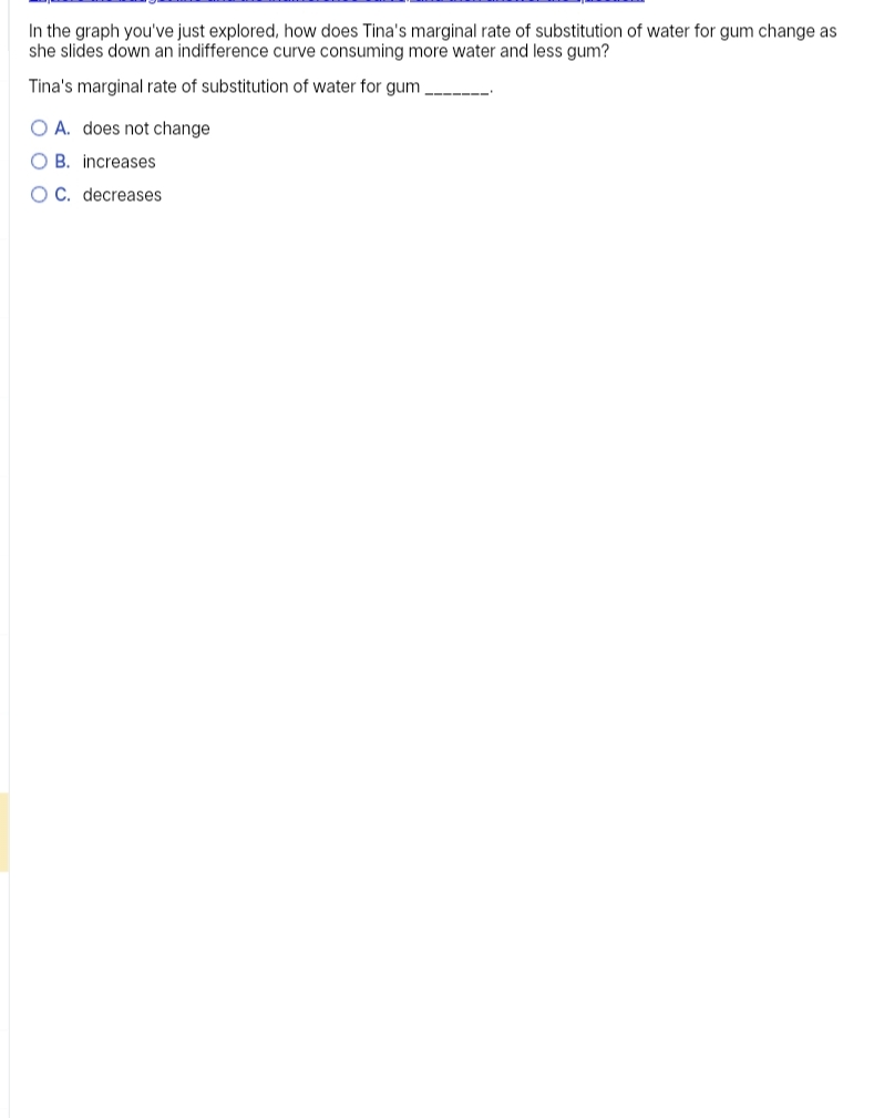 Solved In the graph you've just explored, how does Tina's | Chegg.com
