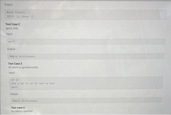 Solved Write a Python program that repeatedly prompts the | Chegg.com