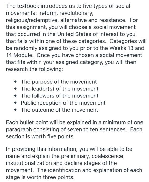 The textbook introduces us to five types of social | Chegg.com