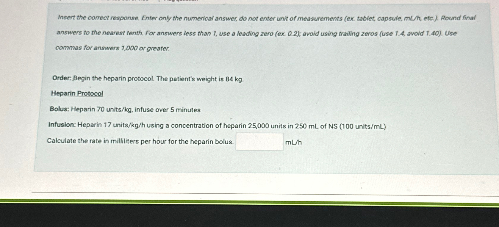 Solved Insert the correct response. Enter only the numerical | Chegg.com