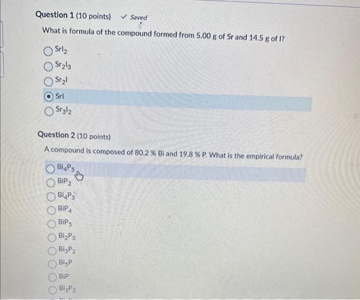 Solved What is formula of the compound formed from 5.00 g of | Chegg.com