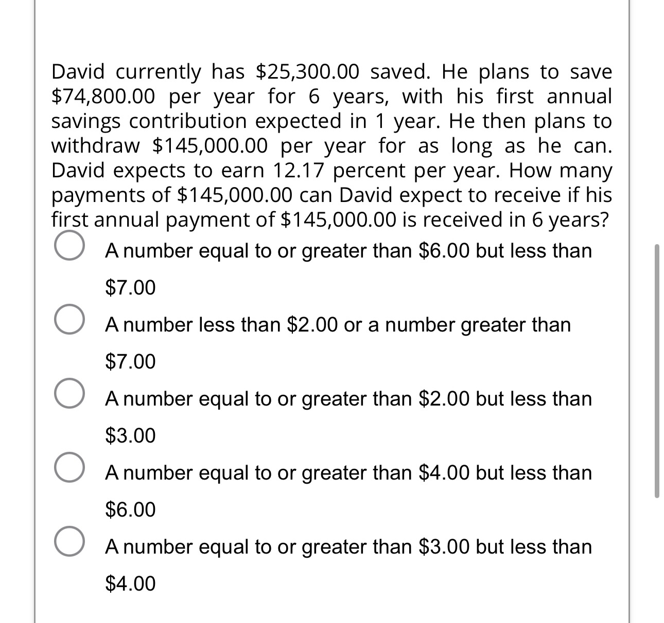 Solved Plwase answer in under 50 ﻿min!!David currently has | Chegg.com