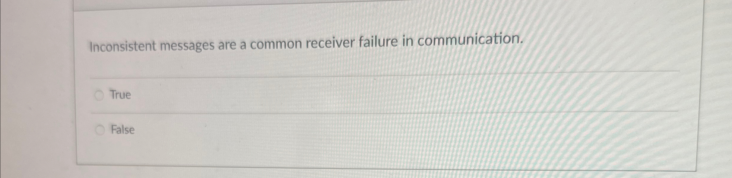 Solved Inconsistent messages are a common receiver failure | Chegg.com