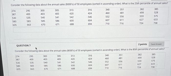 Solved QUESTION 7 2 points Consider the following data about | Chegg.com