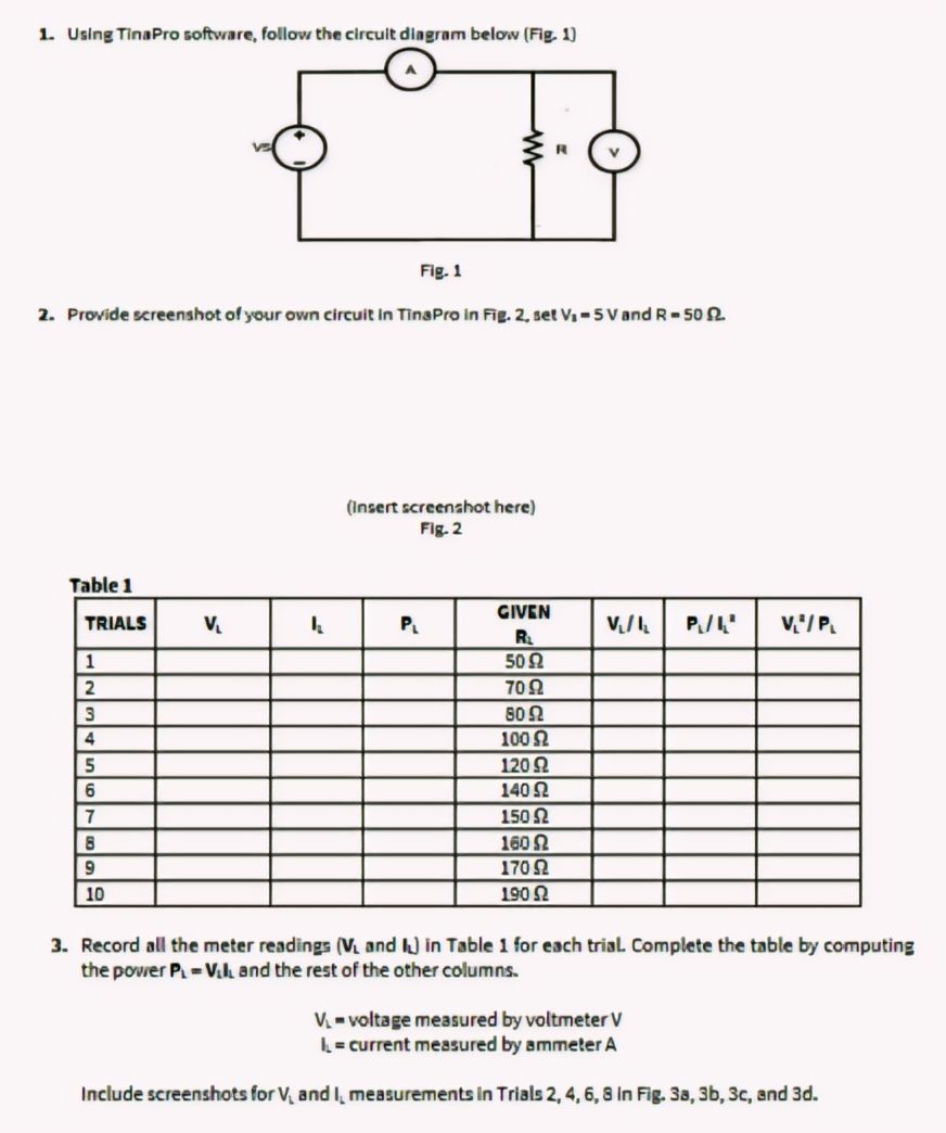 Solved Using TinaPro softwrProwide screenshot of your own | Chegg.com