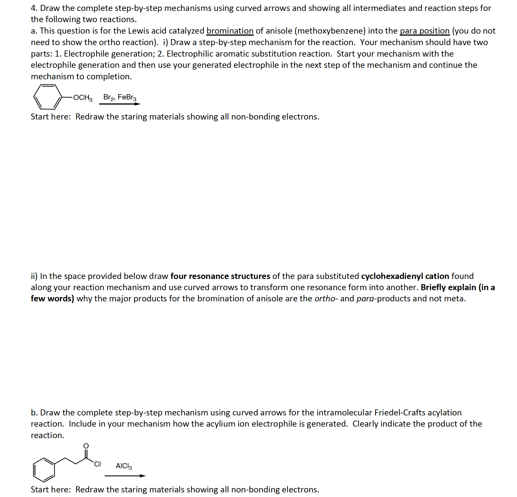 Solved Draw the complete step-by-step mechanisms using | Chegg.com