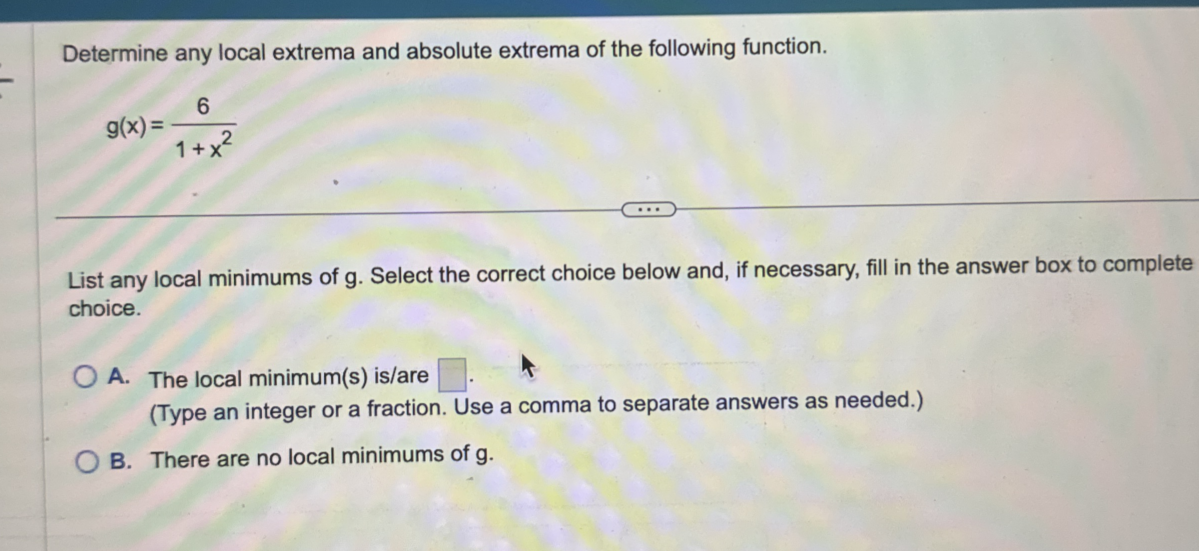 Solved Determine any local extrema and absolute extrema of | Chegg.com