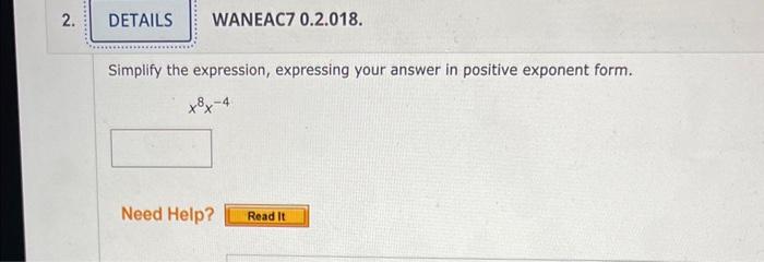 Solved Simplify the expression, expressing your answer in | Chegg.com