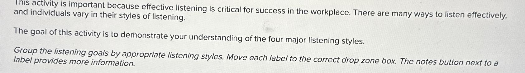 Solved This activity is important because effective | Chegg.com