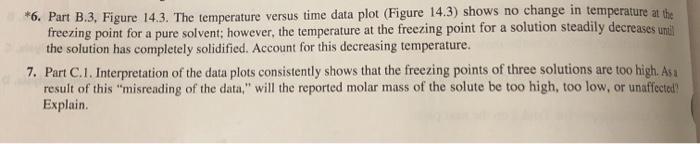Solved *6. Part B.3. Figure 14.3. The temperature versus | Chegg.com
