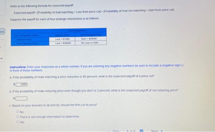 Solved Refer to the following formula for expected payoft | Chegg.com