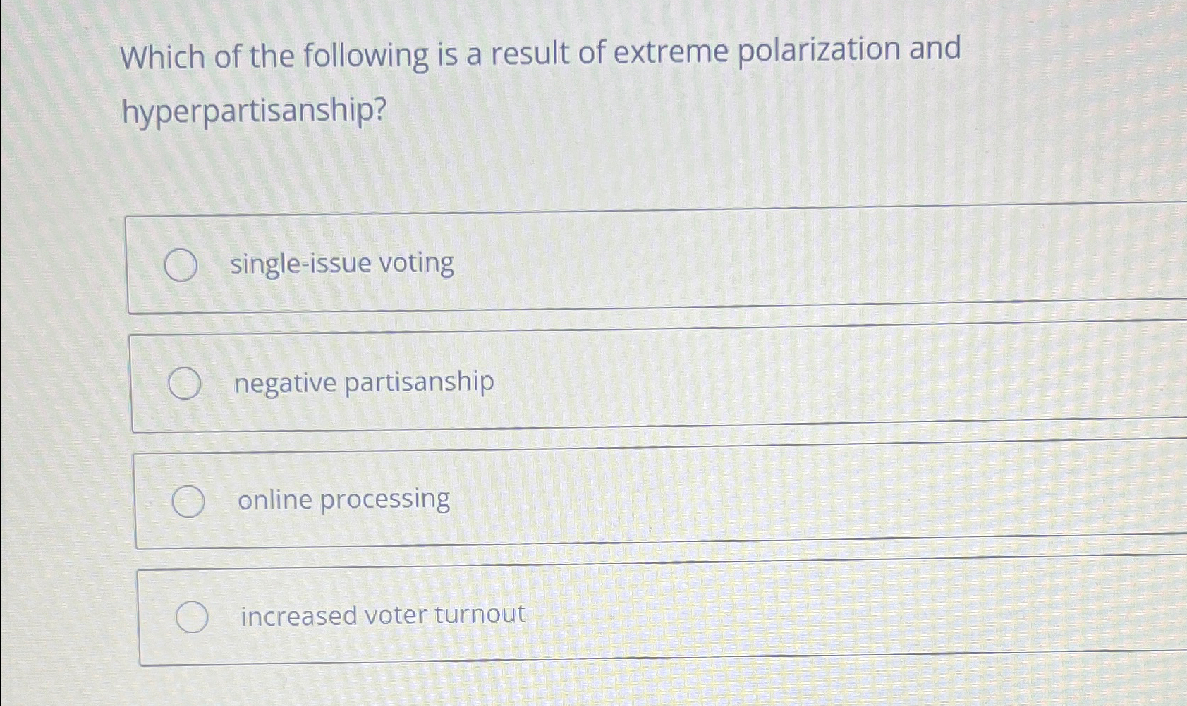 Solved Which of the following is a result of extreme | Chegg.com