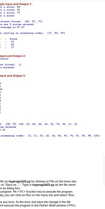 Solved programminf language is python thank you!! example | Chegg.com