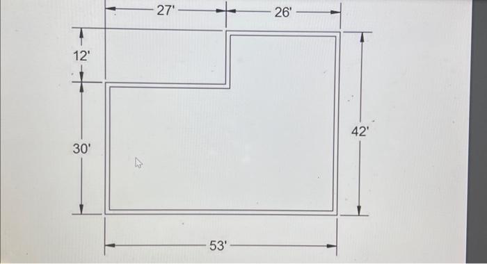 Solved The layout below represents the layout of a building. | Chegg.com