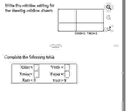 Solved Write the window setting for the viewing window | Chegg.com