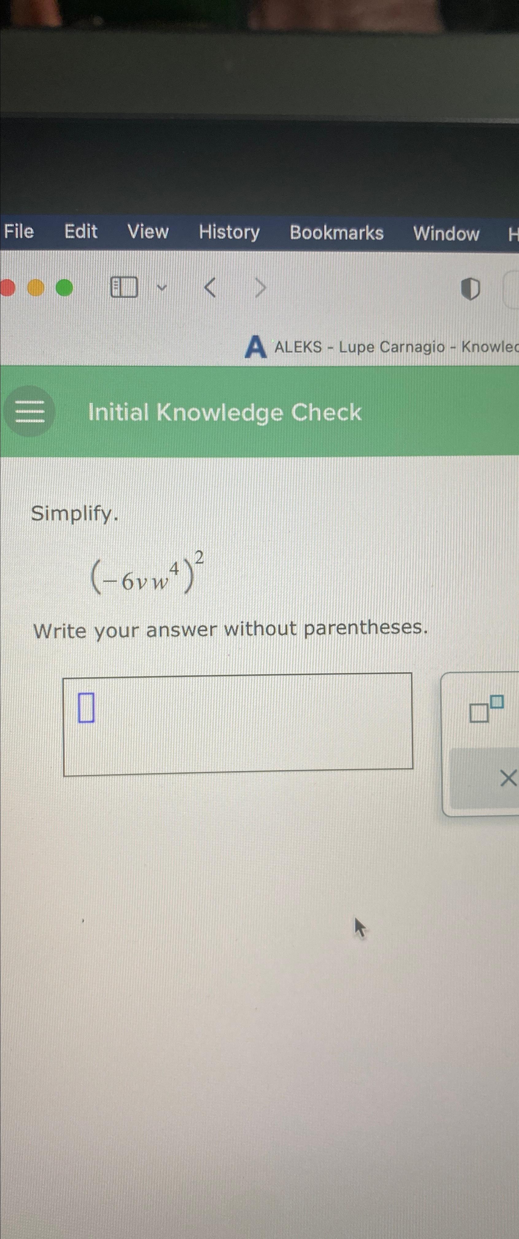 Solved A ALEKS - Lupe Carnagio - KnowlecInitial Knowledge | Chegg.com Solved A ALEKS - Lupe Carnagio - KnowlecInitial Knowledge | Chegg.com