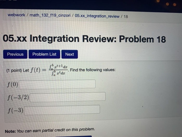 Solved webwork /math 132 f19_cinzori | Chegg.com Solved webwork /math 132 f19_cinzori | Chegg.com